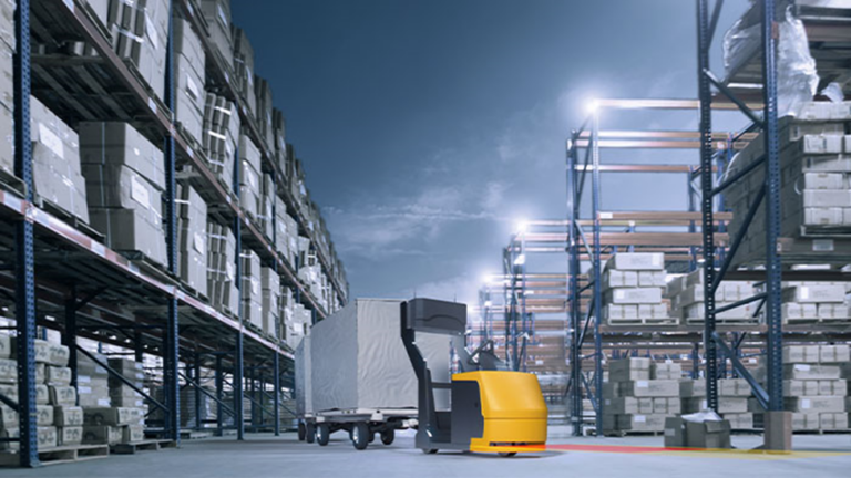 AGV outdoor use for seamless intralogistics - SICK Sensor Connection